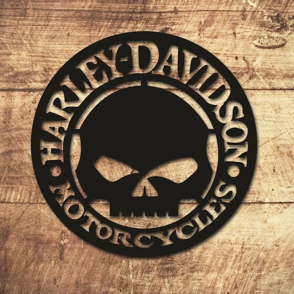 Harley Davidson Metal Sign - Etsy