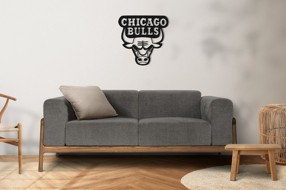 Chicago Bulls Metal Logo Sign NBA Metal Wall Art Basketball - Etsy