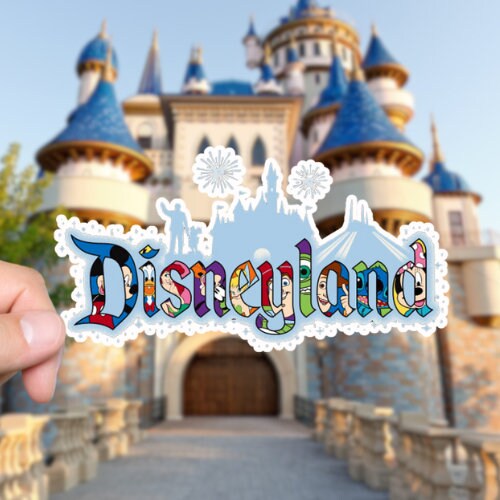 Disneyland Logo Sticker Vinyl Notebook Cell Phone Water Bottle ...