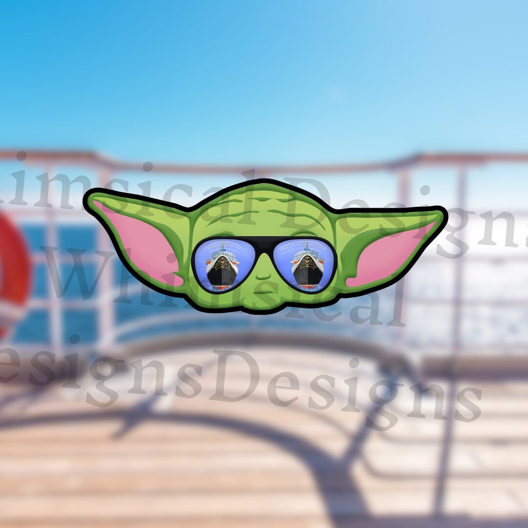 Disney Cruise Magnet Birthday Fish Extender Gift Yoda Sunglasses ...