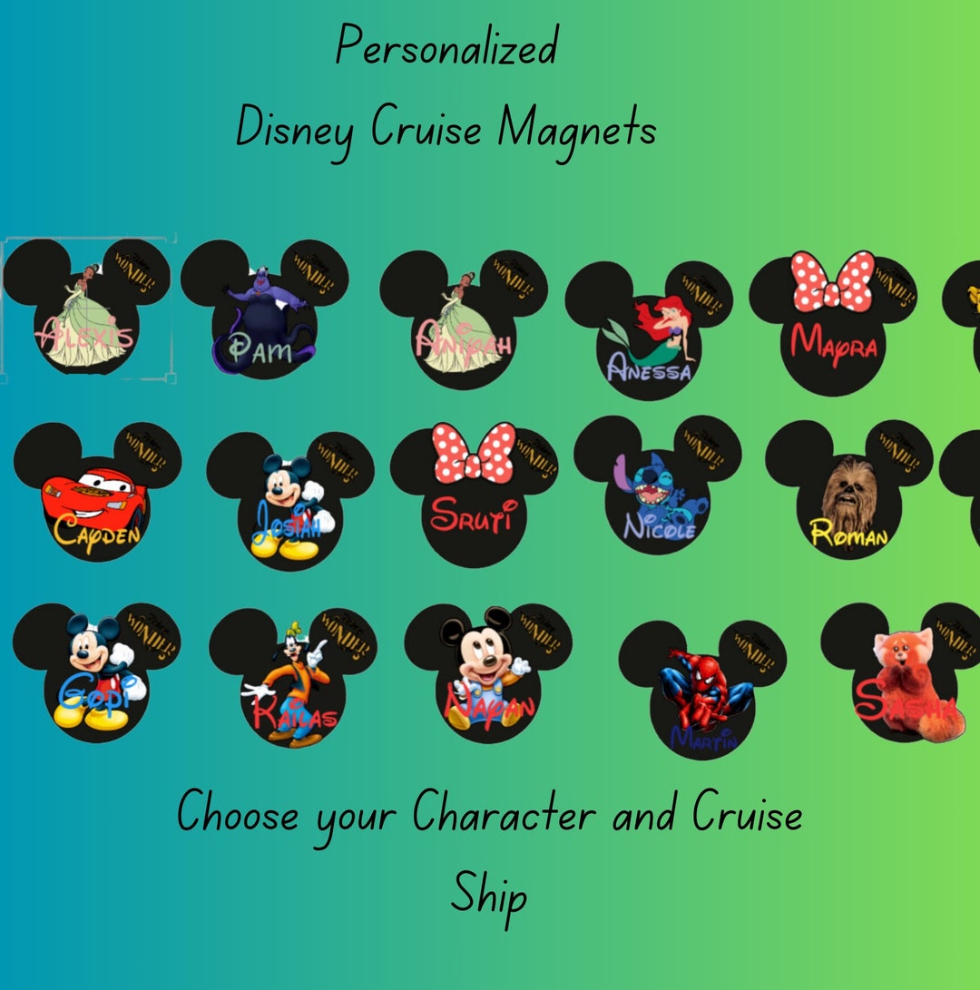Personalized Disney Cruise Magnet Fish Extender Gift Disney Wish ...