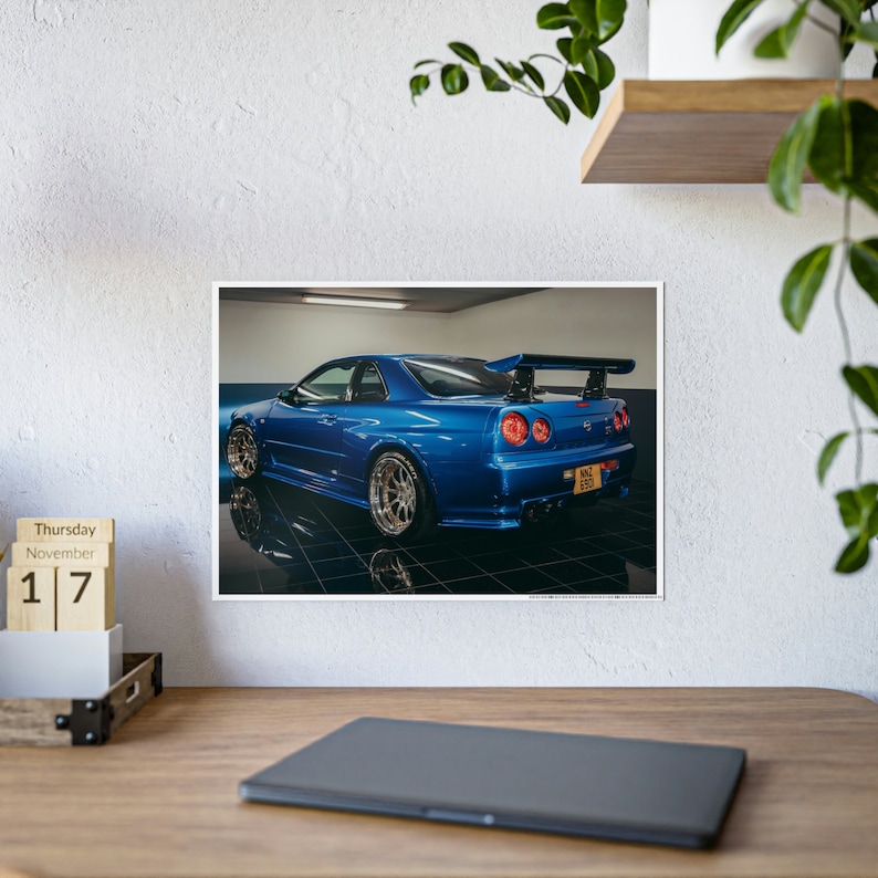 Nissan Skyline GT-R R34 Gloss Poster - Etsy