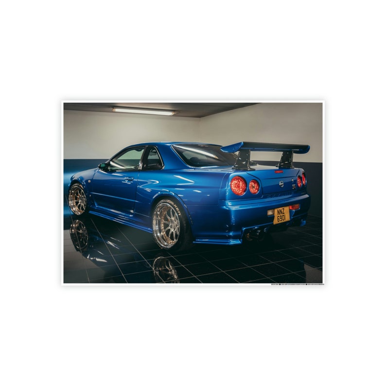 Nissan Skyline GT-R R34 Gloss Poster - Etsy
