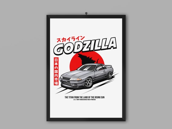 Godzilla R32 Poster - Etsy