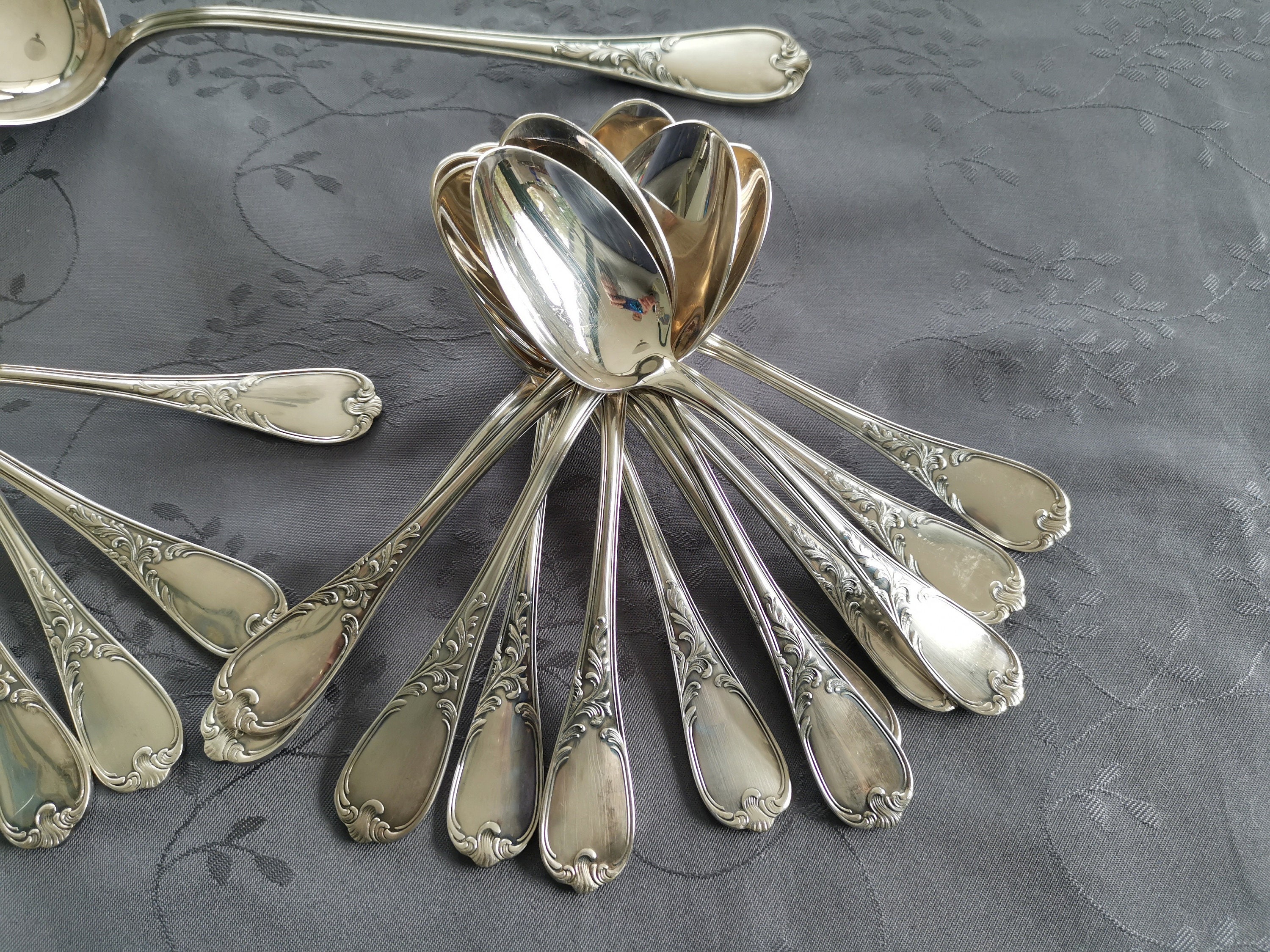 Du Barry Cutlery Set in Silver-plated Louis XV Style 37 Pieces - Etsy