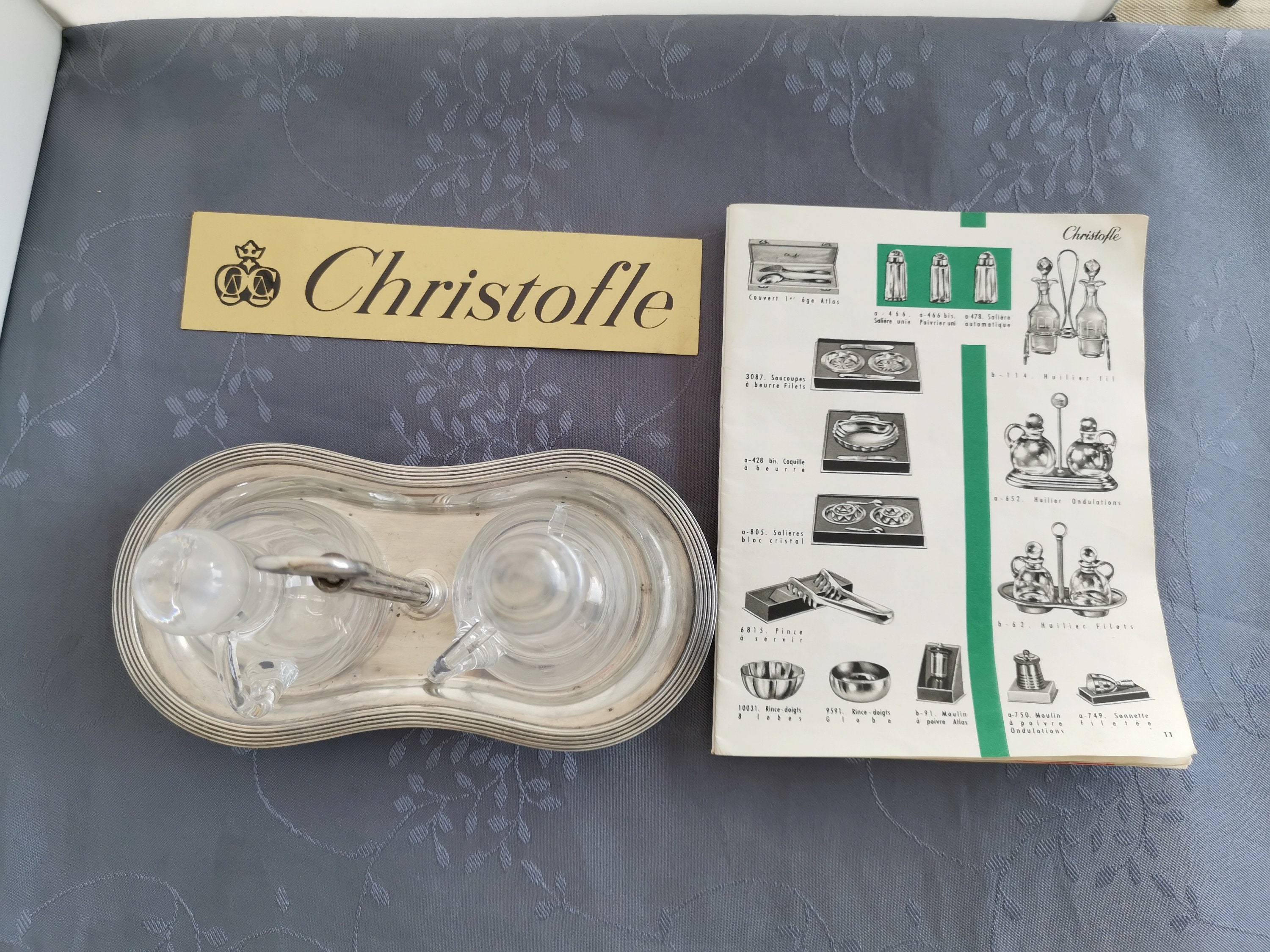 Art Deco Christofle Cruet Vinegar Pot in Silver Metal - Etsy