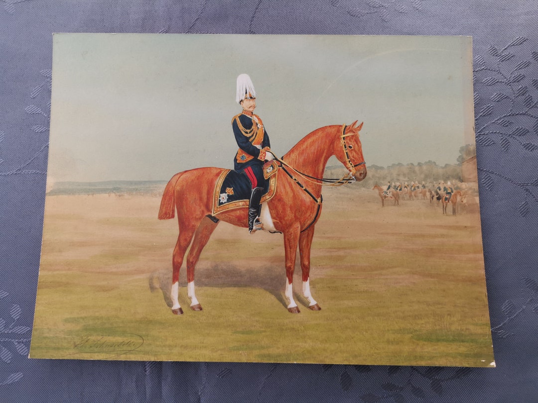 Kaiser Wilhelm II King of Prussia by Heinrich Schnaebeli Watercolor ...