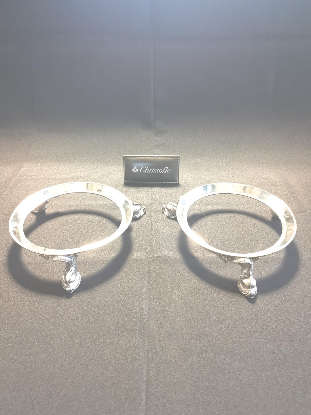 Charles Christofle, a Very Rare Pair of Neptune Centerpieces in ...