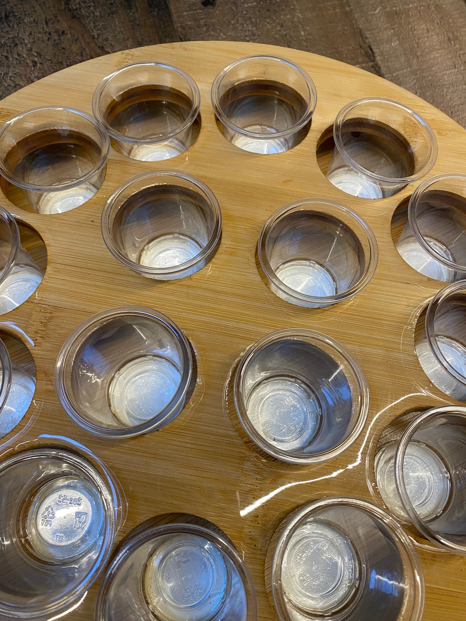 Shot Serving Tray With Spinner, Holds 16 Shots - Etsy