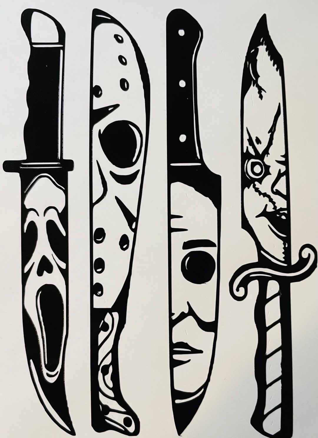 Horror Movie Decals Horror Knife Decal Car Decal Tumbler - Etsy