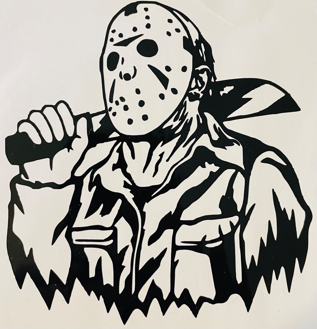 Horror Movie Jason Decal Horror Decals Car Decals Friday - Etsy