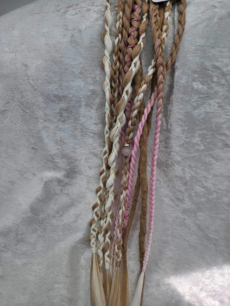 Mezcla de extensiones trenzadas. Rubio rosa dorado mezclado con ombré rosa y rubio. - Etsy España