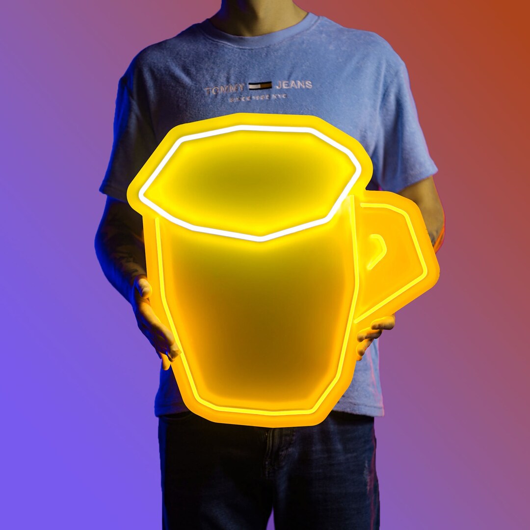 OSRS Beer Glass Neon Led Light Acrylic Sign | Old School Runescape Wall ...