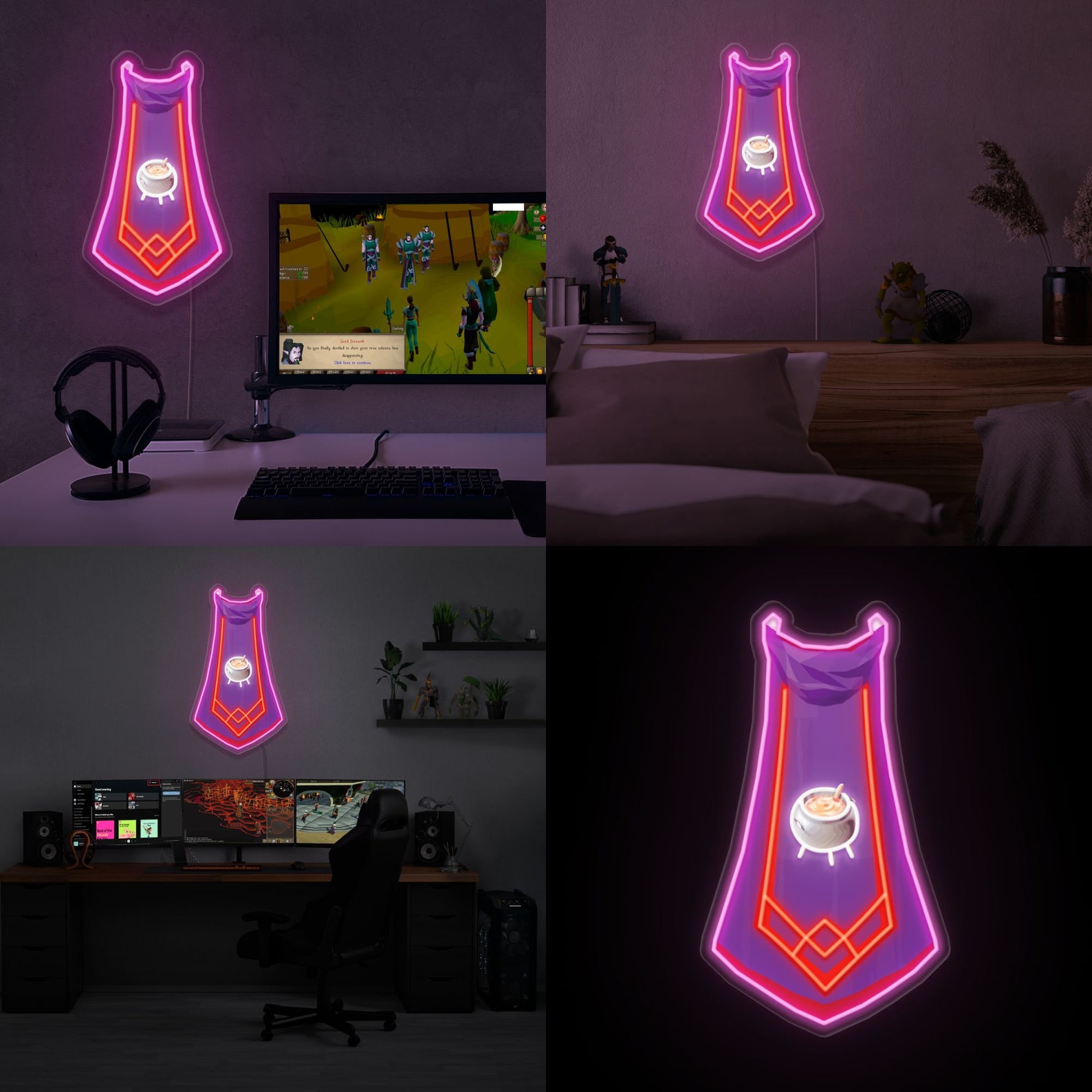 Choose Your Runescape 3 Master Skillcape LED SIGN | Runescape Gift ...