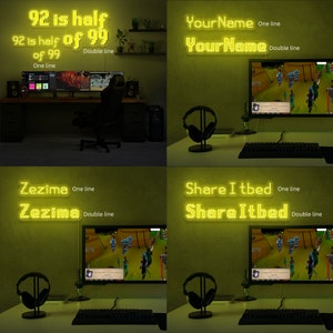 Custom Osrs/runescape 3 Text Neon LED Acrylic Sign | Oldschool ...