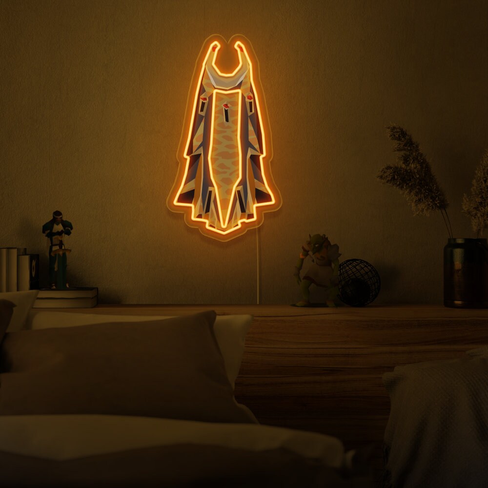 Runescape Fire Max Cape LED Neon Sign: OSRS Wall Art Decor - Etsy
