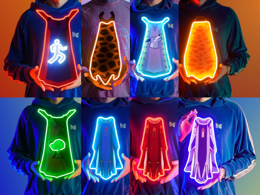 Choose Your Cape Runescape Led Sign | Osrs Gift for Him/her | Rune ...
