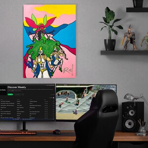 OSRS Glowing Painting & Print on Canvas. Oldschool Runescape Wall Art ...