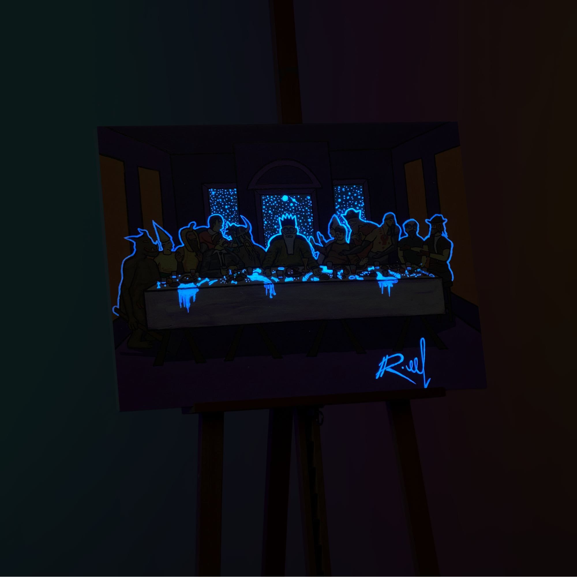 The Last Supper Runescape Painting Gift Osrs Glowing Wall Art - Etsy