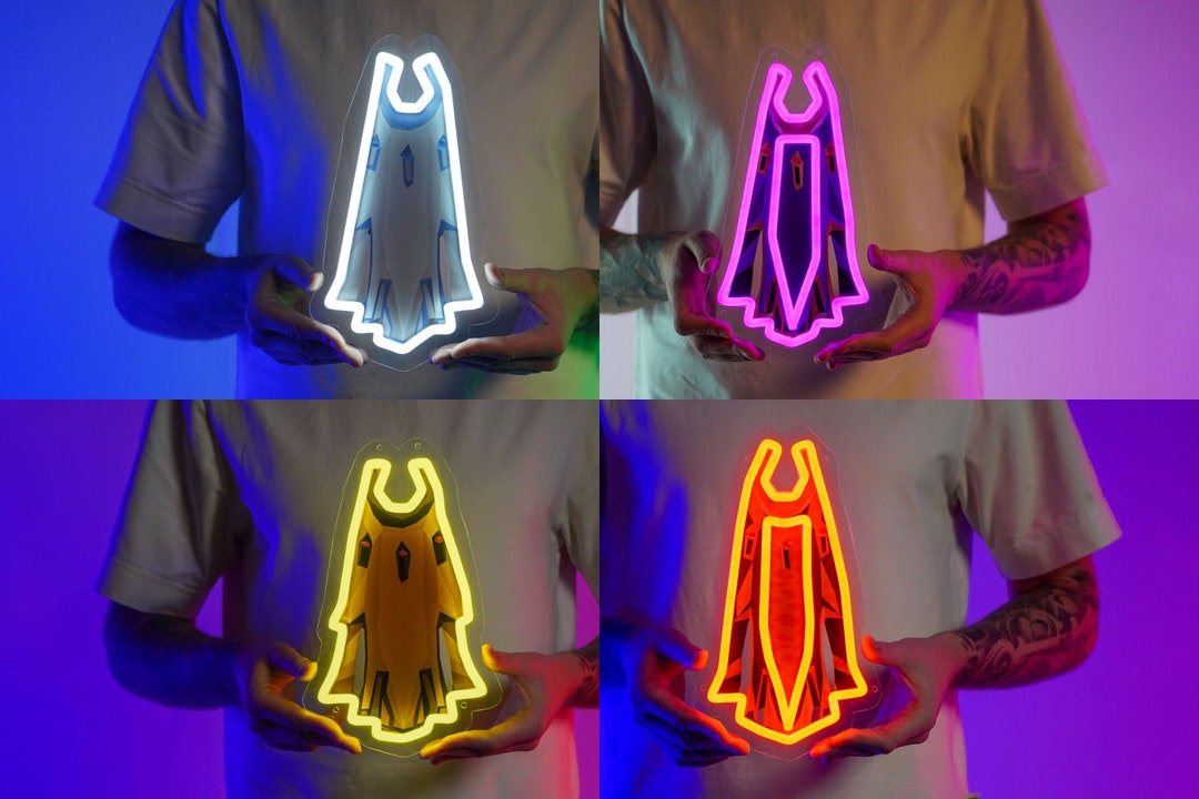 Runescape Max Cape Neon Led Light Acrylic Sign | Old School Runescape ...