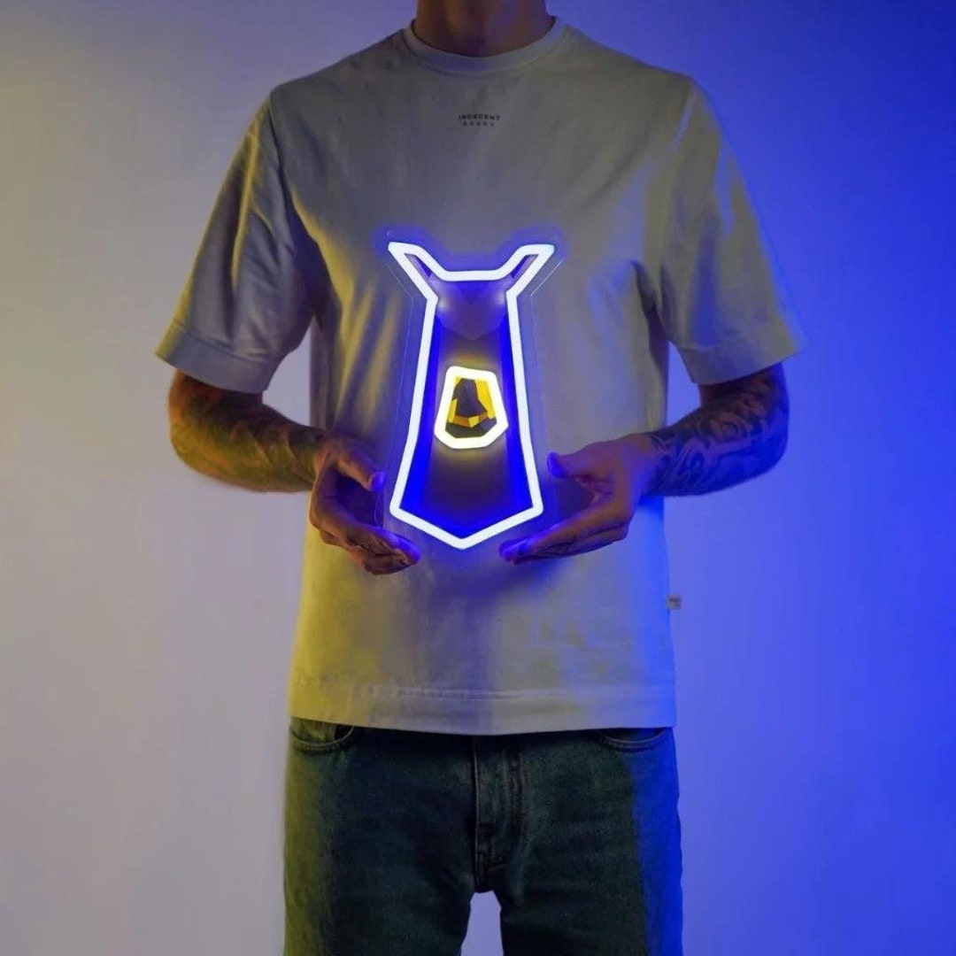 Runescape Magic Skill Cape LED Neon Sign | Old School Runescape Wall ...