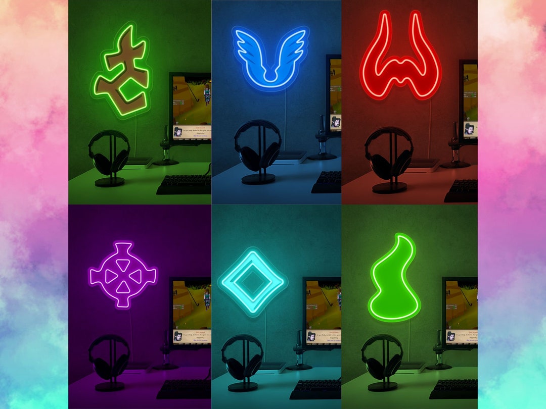 Runescape God Symbols Neon Led Light Acrylic Sign Old School Runescape ...