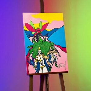 OSRS Glowing Painting & Print on Canvas. Oldschool Runescape Wall Art ...