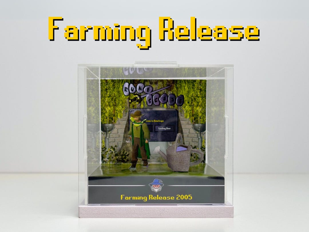 Old School Runescape Acrylic Diorama – Farming Release | OSRS Birthday ...