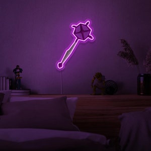 Runescape Ancient Staff Neon Led Light Acrylic Sign | Old School ...