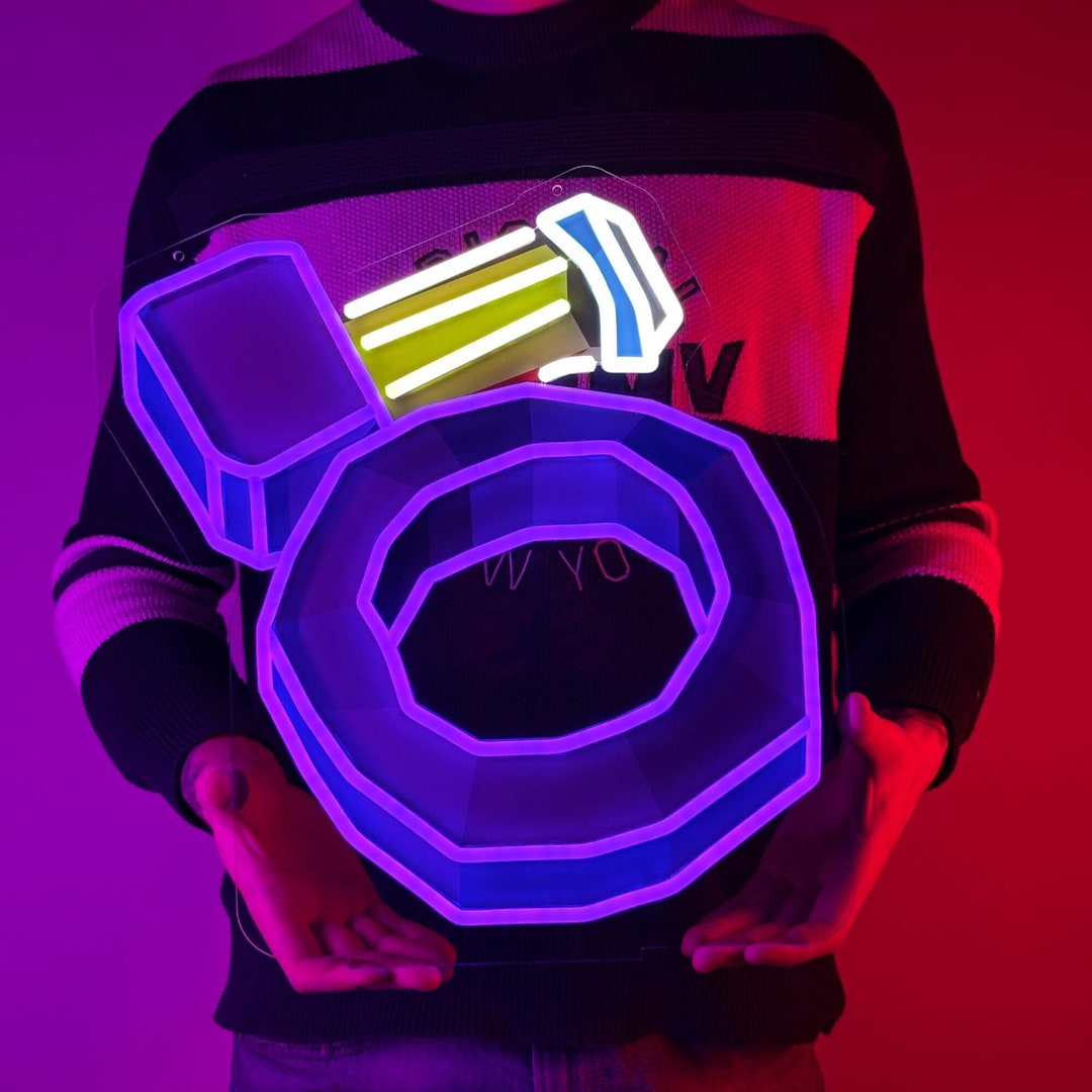 Runescape Berserker Ring LED Neon Sign: OSRS Wall Art Decor - Etsy