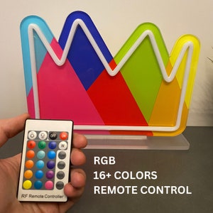 OSRS Party Hat RGB Acrylic Neon Led Sign | Old School Runescape Wall ...