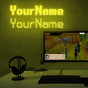Custom Osrs/runescape 3 Text Neon LED Acrylic Sign | Oldschool ...