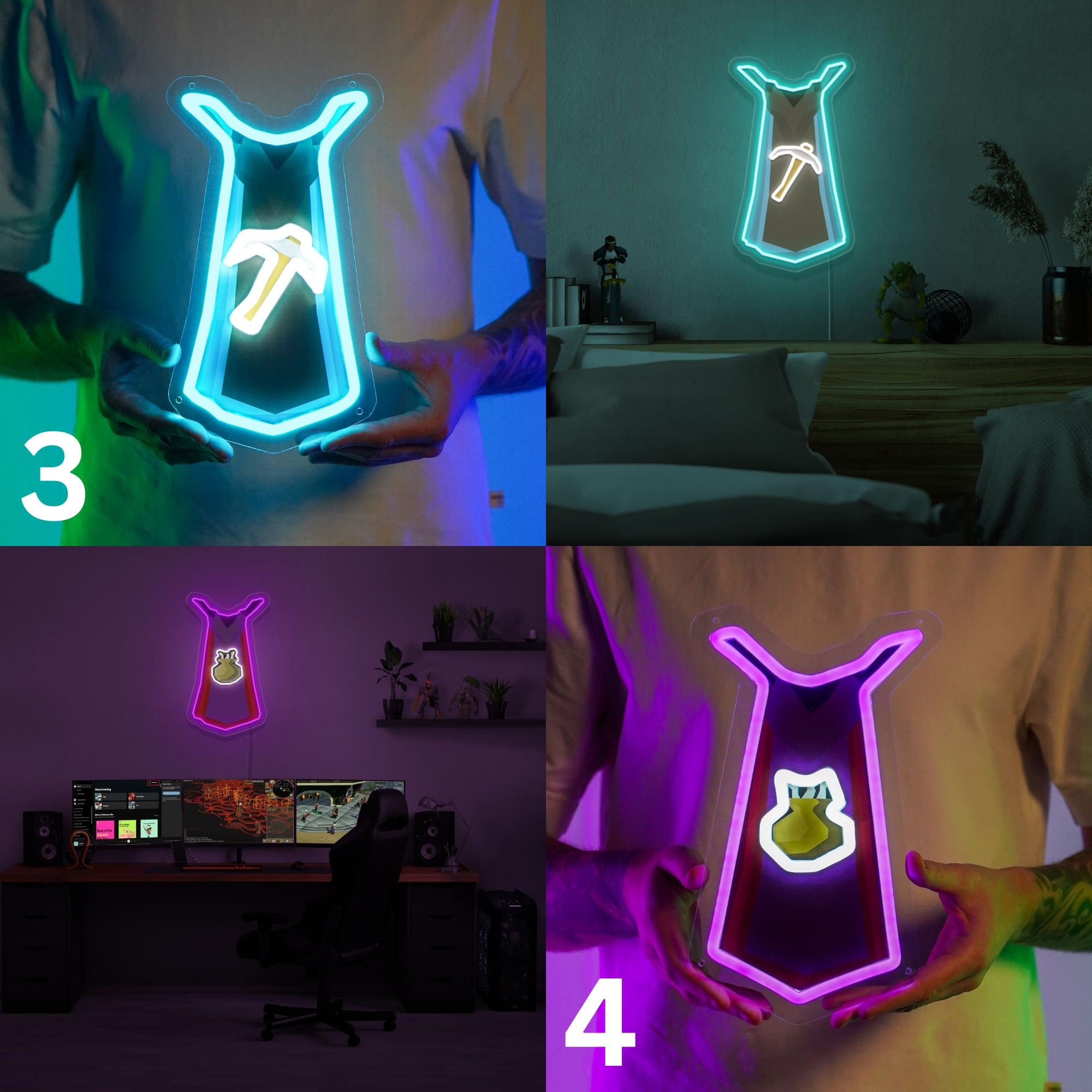 Choose Your Skillcape Runescape Led Sign Osrs Gift for - Etsy