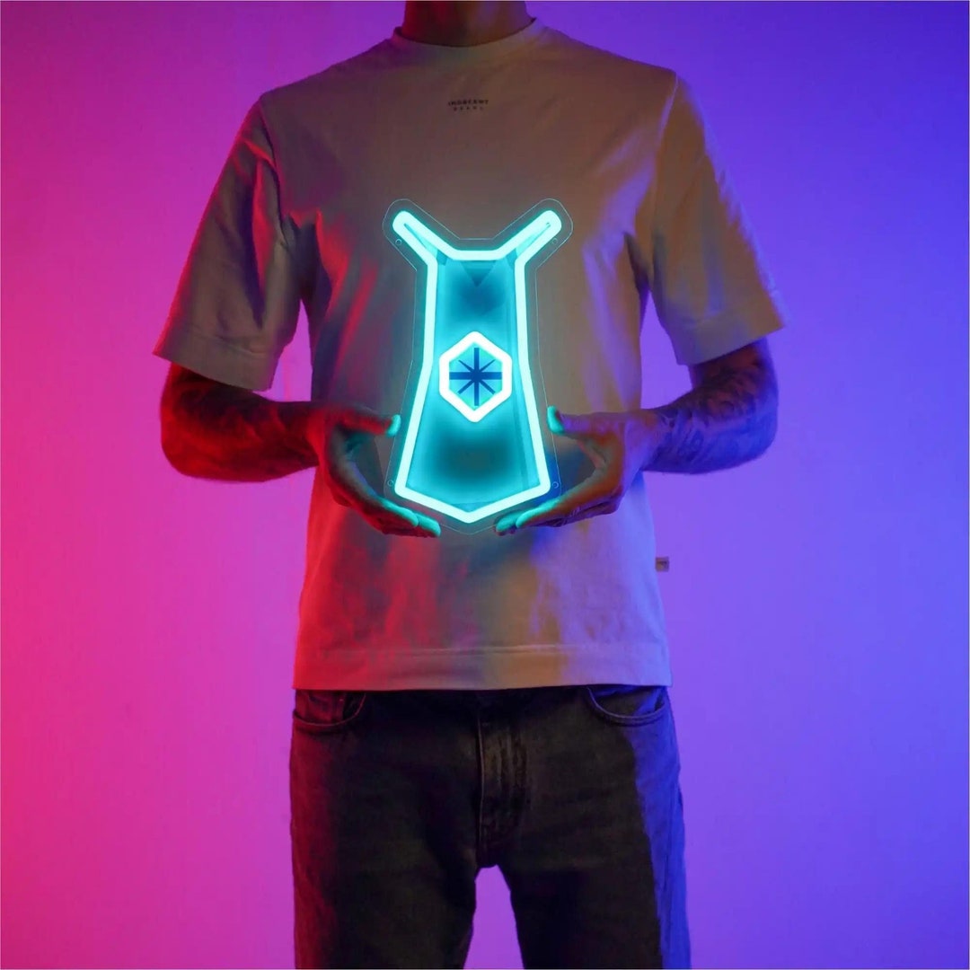 Runescape Quest Skill Cape LED Neon Sign | Old School Runescape Wall ...