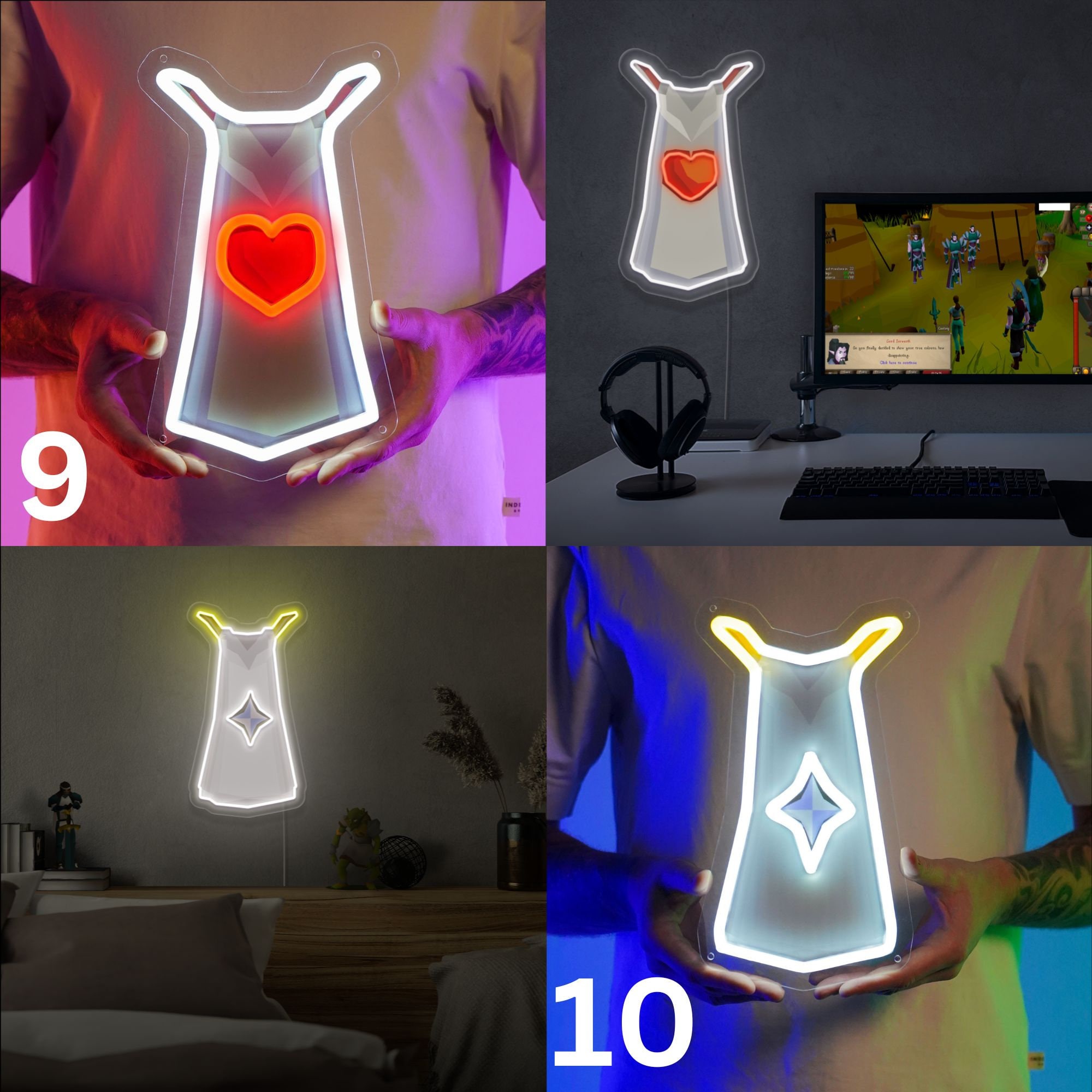 Choose Your Skillcape Runescape Led Sign Osrs Gift for - Etsy
