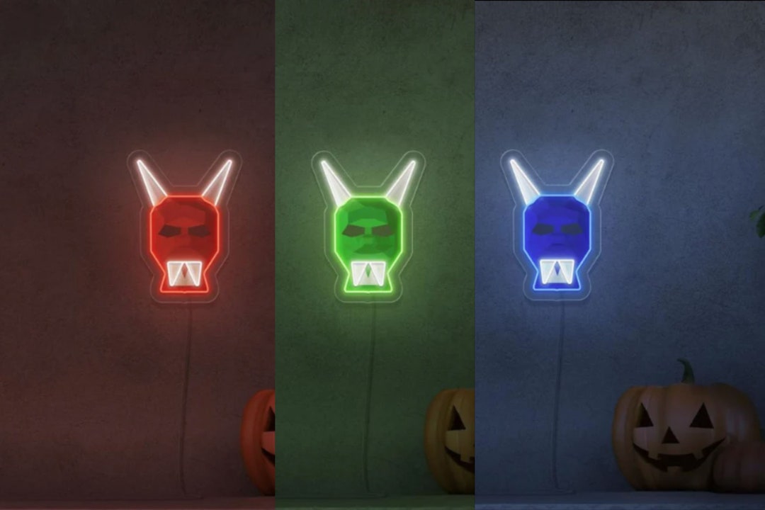 OSRS Halloween Mask Neon Led Light Acrylic Sign | Old School Runescape ...