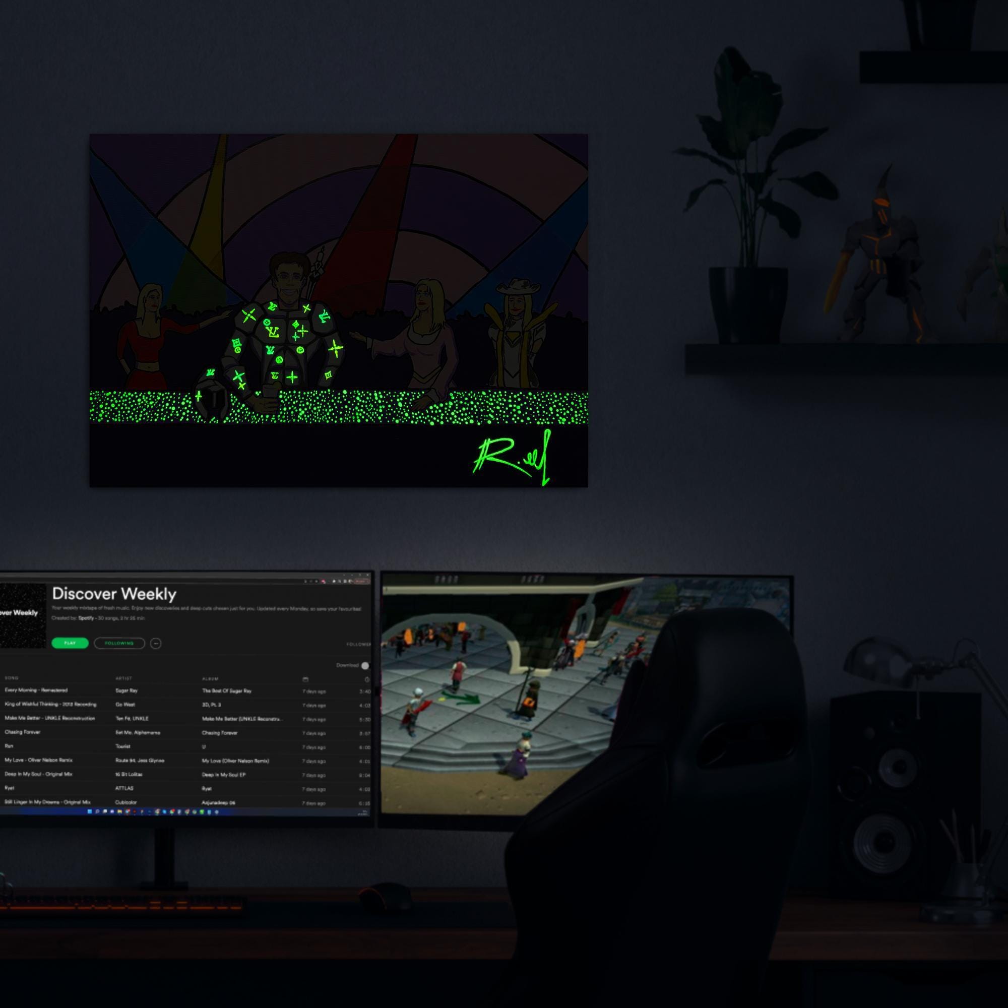 Runescape Painting, Print, Poster. OSRS Inspired Wall Art Decor & Merch ...