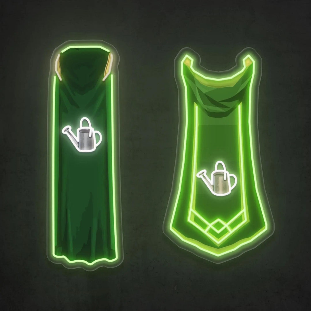 Runescape 3 Farming Master Cape (t) Neon Led-Schild | RuneScape ...