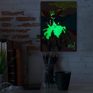 OSRS Glowing Painting & Print on Canvas. Oldschool Runescape Wall Art ...