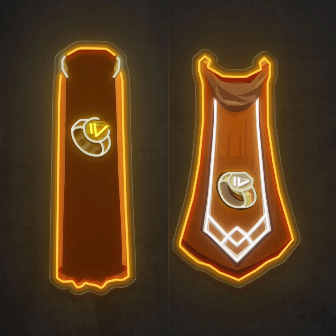 Runescape 3 Dungeoneering Master Cape (t) Neon Led Schild | Runescape ...