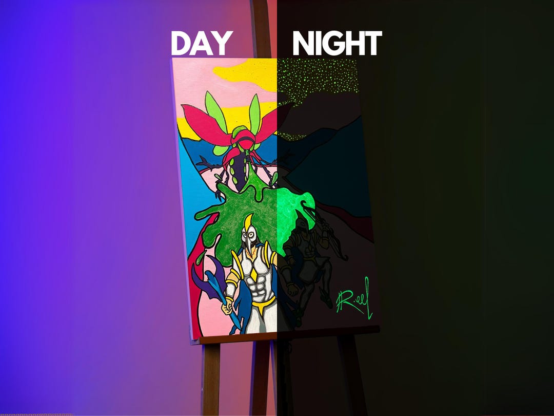 OSRS Glowing Painting & Print on Canvas. Oldschool Runescape Wall Art ...