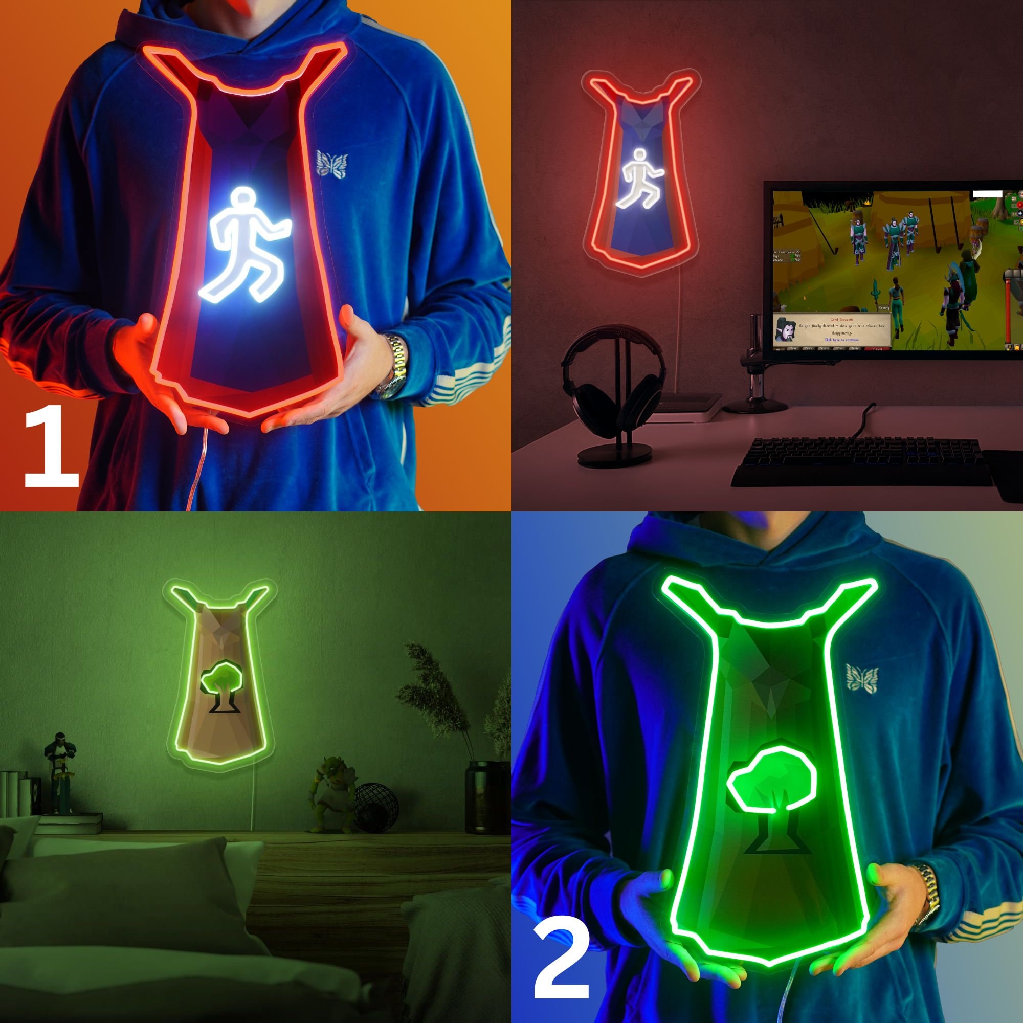 Choose Your Skillcape Runescape Led Sign Osrs Gift for - Etsy