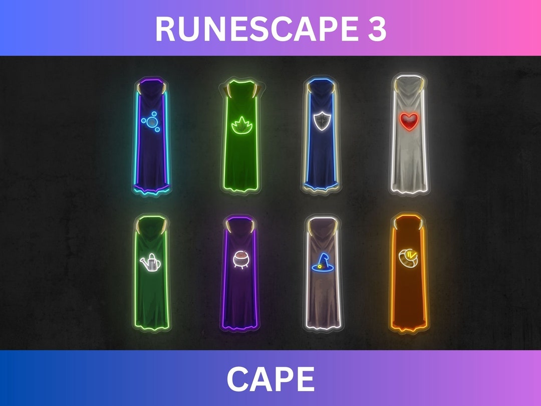 Choose Your Runescape 3 Skillcape LED SIGN | Runescape Gift | OSR ...