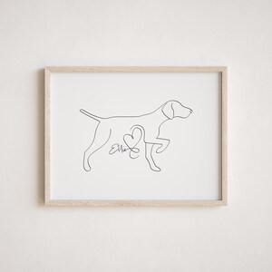 Personalised German Shorthaired Pointer Digital Portrait | Pointer Dog ...