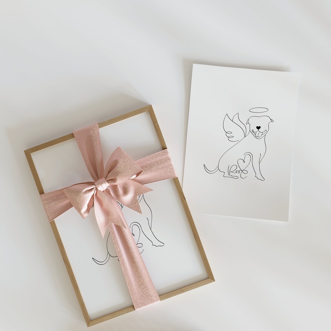 Personalised Blue Staffordshire Terrier Angel Digital Portrait | Staffy ...