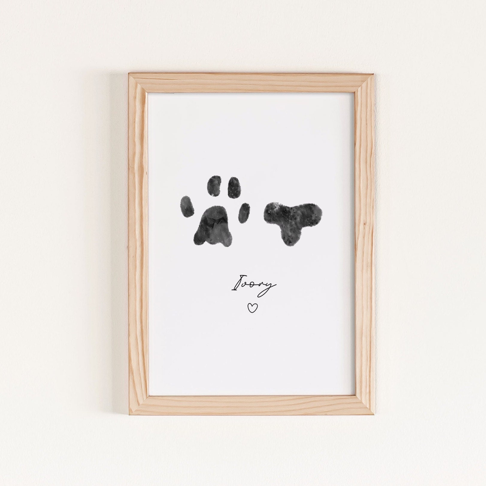 Custom Paw and Nose Print From Photo Dog Paw Nose Print - Etsy Canada