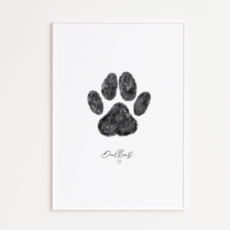 Custom Dog Paw Print From Photo Digital Dog Paw Print New - Etsy