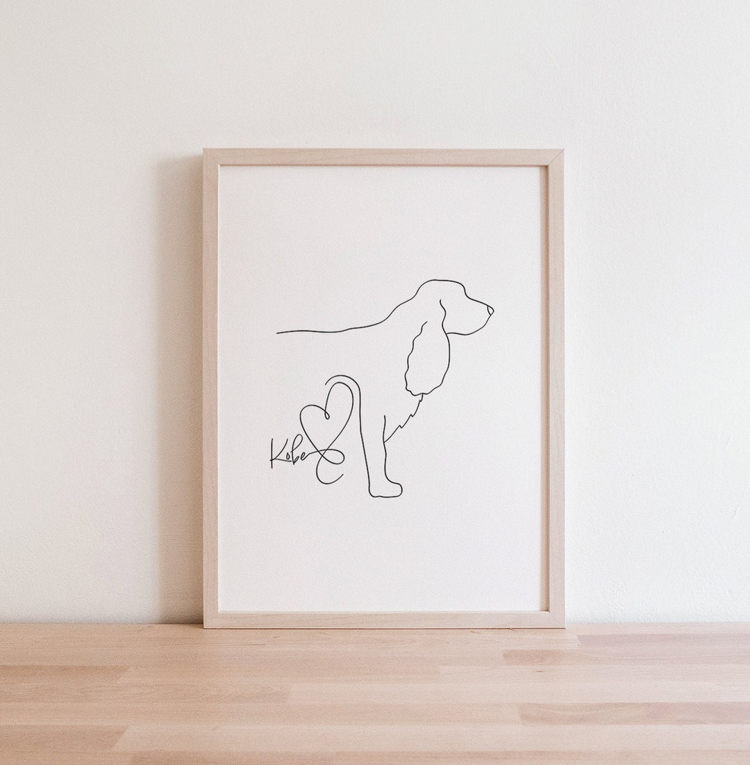 Personalised Cocker Spaniel Digital Portrait | Cocker Spaniel Puppy Art ...
