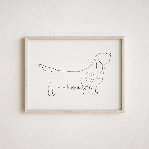 Basset Hound Art - Etsy