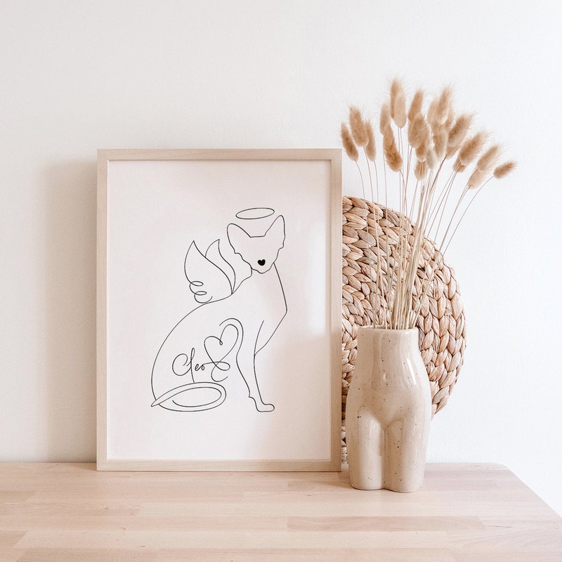 Black Sphynx Urn - Etsy